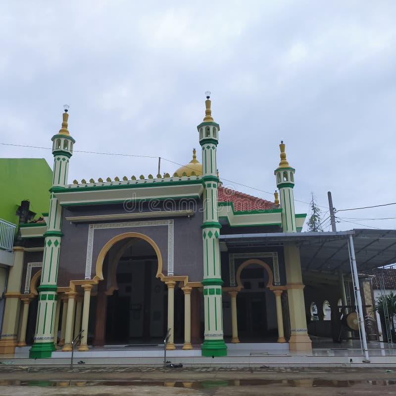 The Great Ar Rahman Mosque is Very Beautiful for Worship Stock Image ...