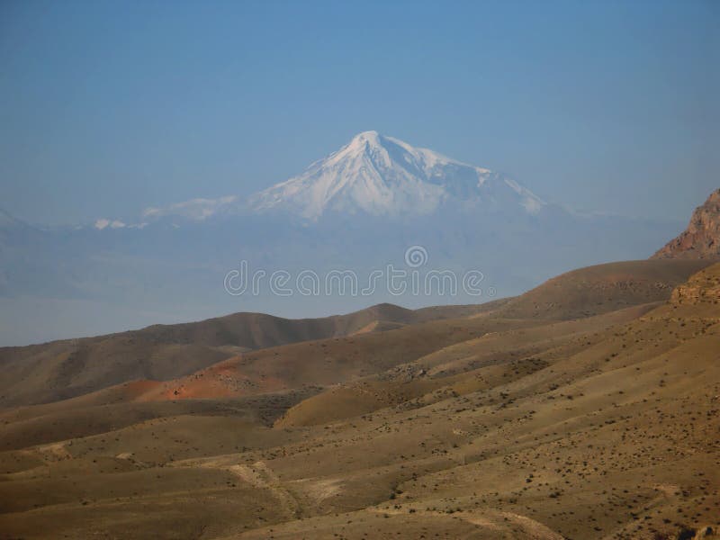 Great Ararat Mountain stock image. Image of head, litlle - 7168417