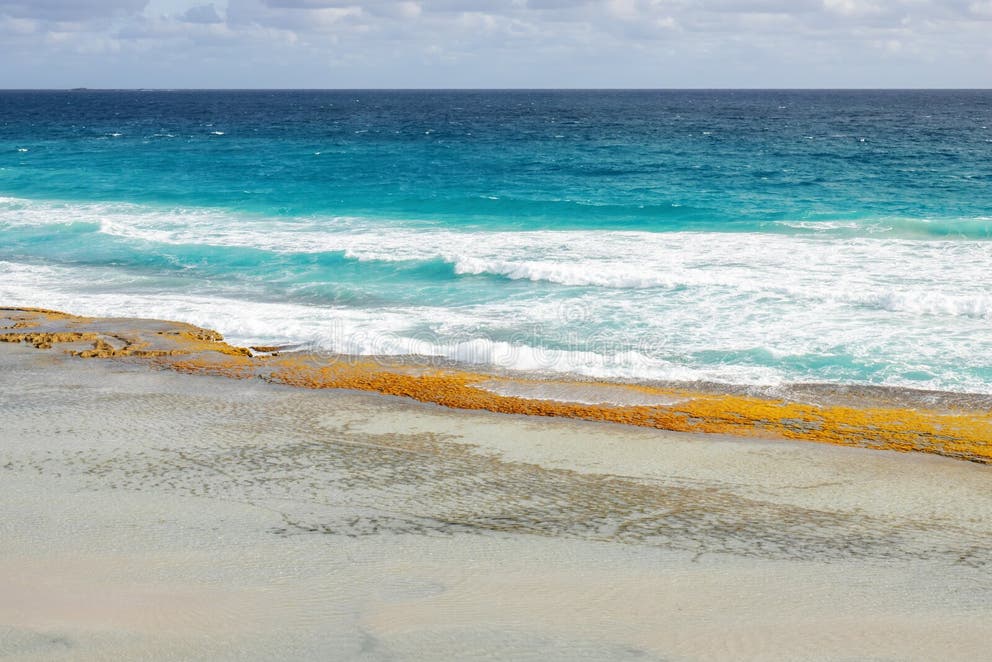 Great Australian Bight Beach Stock Image - Image of clouds, coast ...