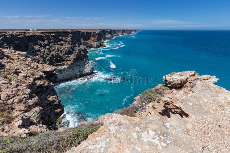 The Great Australian Bight on the Edge of the Nullarbor Plain Stock ...