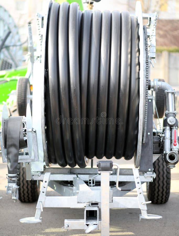 Great Automatic Irrigation System To the Fields Stock Image - Image of ...