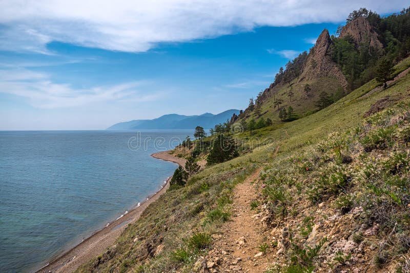 Great Baikal Trail Ntar Cliff Skriper Stock Photos - Free & Royalty ...