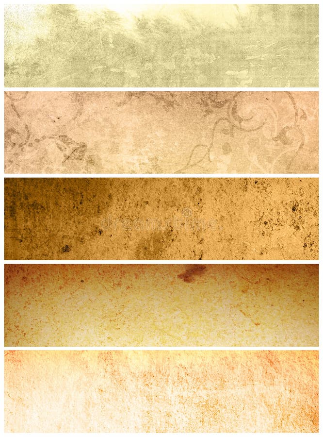 Set of Vintage Book-end Papers Floral Backgrounds Stock Photo - Image ...
