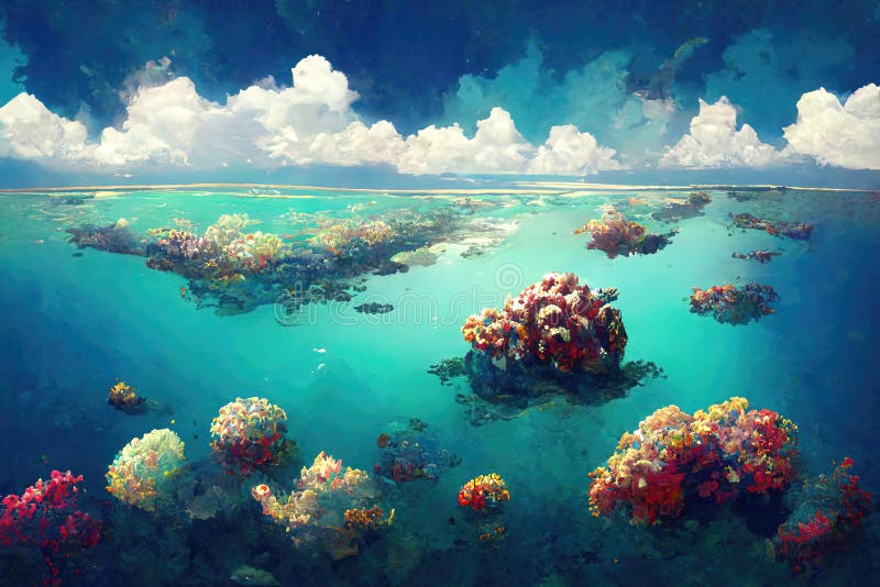 Barrier Reef Stock Illustrations – 1,147 Barrier Reef Stock ...