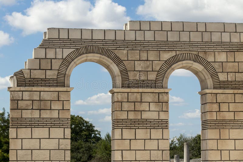 The Great Basilica in Pliska Stock Photo - Image of religiouspalace ...