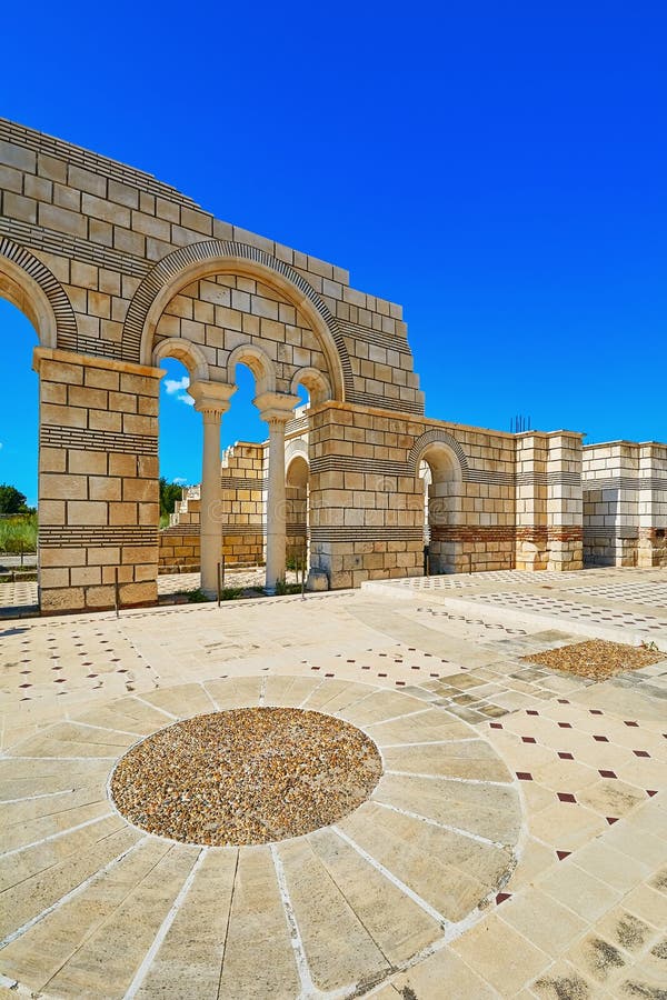 The Great Basilica at Pliska Stock Photo - Image of european, landmark ...