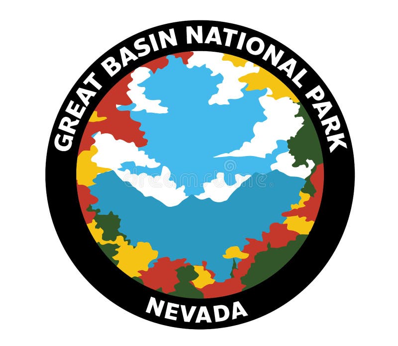 Great Basin NATIONAL PARK Nevada Vector Logo Stock Illustration ...