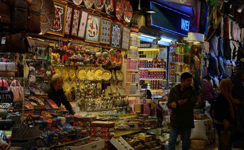 The Great Bazaar Istanbul, Turkey Editorial Stock Image - Image of mall ...