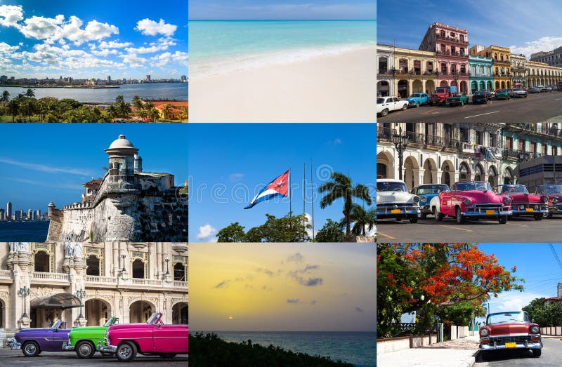 Beautiful Collage Havana Cuba Stock Photos - Free & Royalty-Free Stock ...