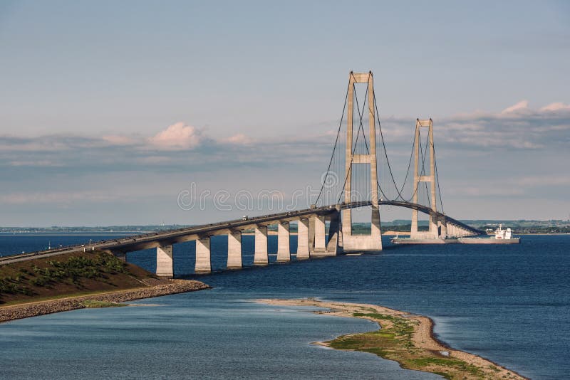 The Bridge between Denmark and Sweden, Oresundsbron Stock Photo - Image ...