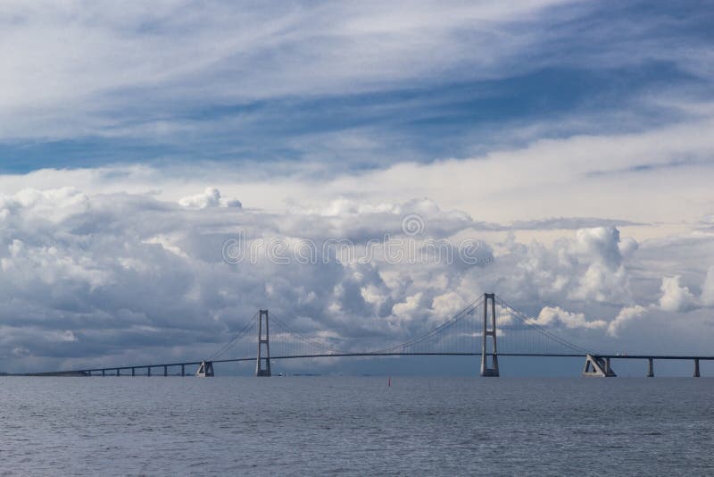 The Great Belt Bridge, Denmark Stock Image - Image of link, europe ...