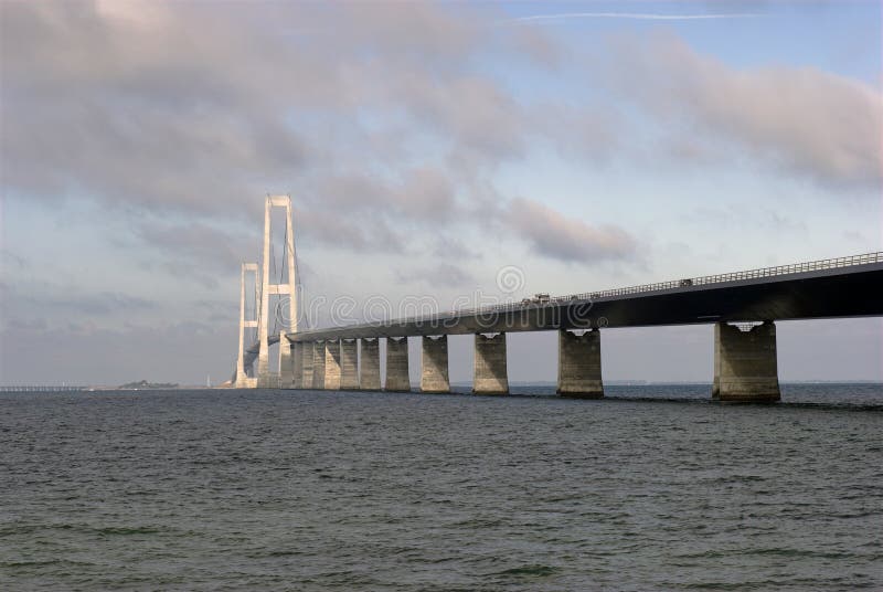 Great Belt Suspension Bridge Stock Image - Image of great, bridge: 6297731