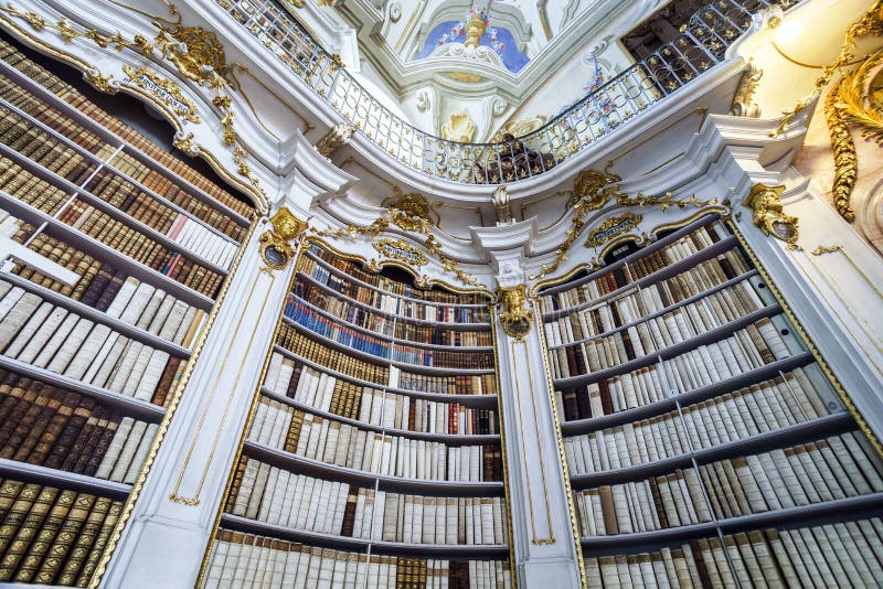 Great Biggest Library In Old Abbey Editorial Photo - Image of books ...