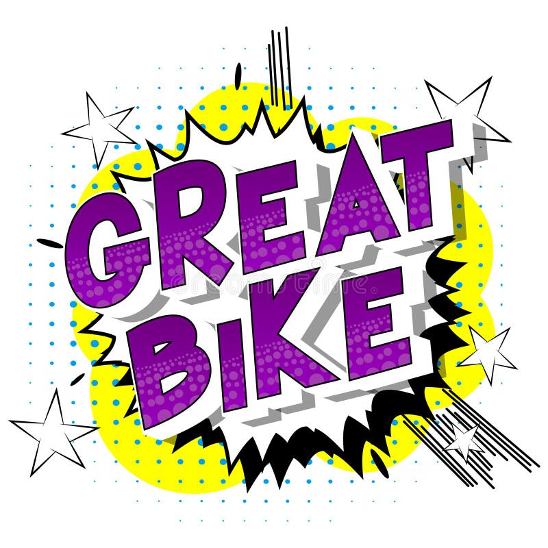 Super Bike - Comic Book Style Words. Stock Vector - Illustration of ...