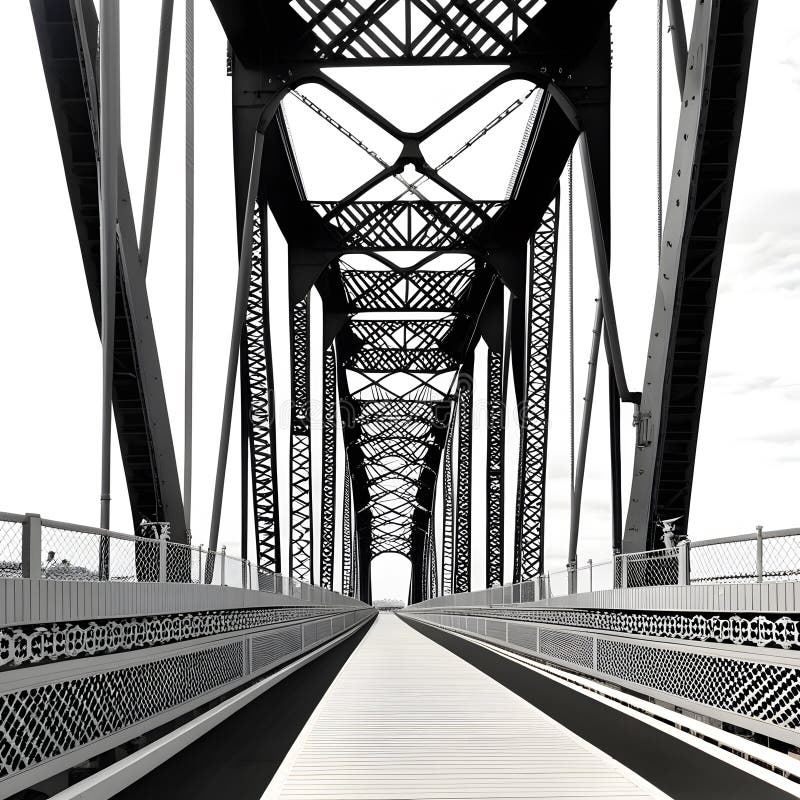 Great Bridges, AI-Generatet Stock Illustration - Illustration of gorge ...