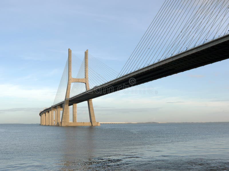 Great bridge perspective stock photo. Image of tagus, structure - 1724796