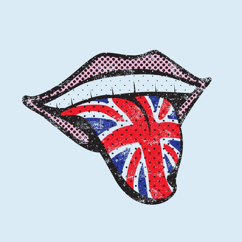 Us and Uk Flags Union. English. Stock Illustration - Illustration of ...