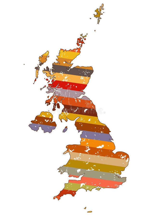 Great Britain map stock illustration. Illustration of regions - 18622262