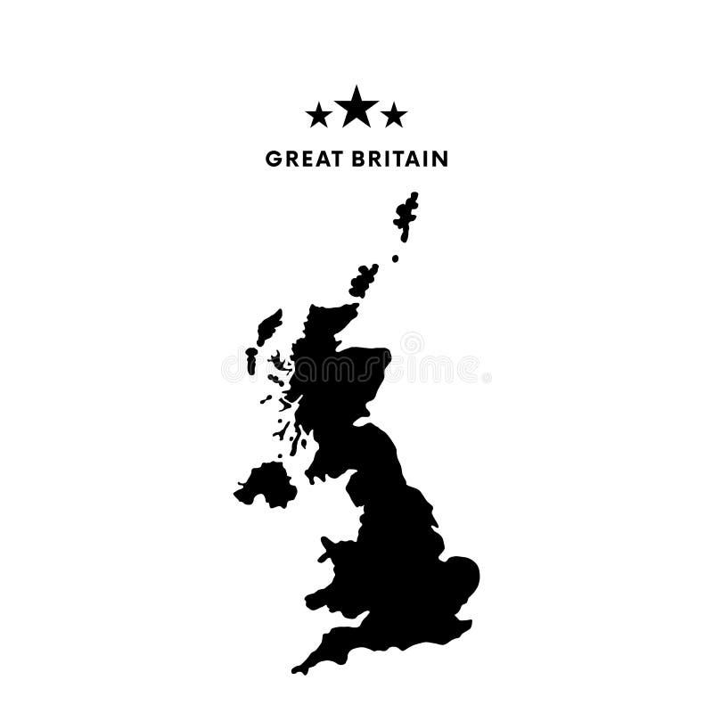 Great Britain Map. Vector Illustration. Stock Vector - Illustration of ...