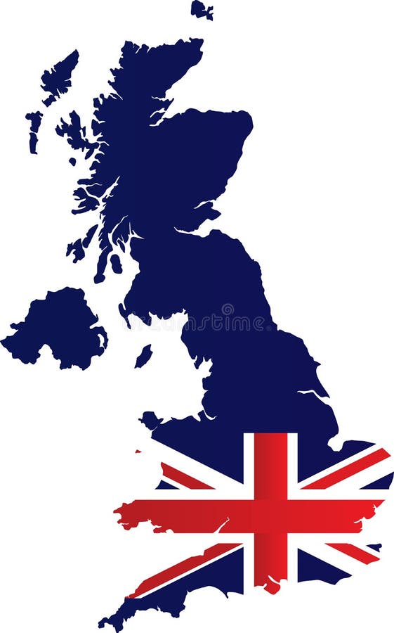 Great Britain map stock vector. Illustration of outline - 99797139