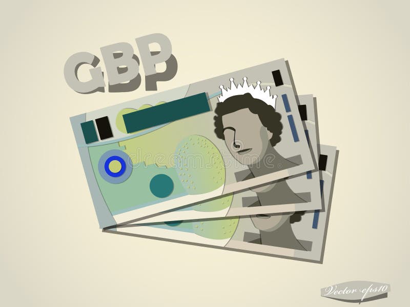 Great Britain Pound Money Paper Vector Design Stock Vector ...