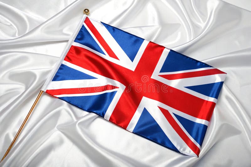 Great Britain Silk or Satin Flag Stock Illustration - Illustration of ...