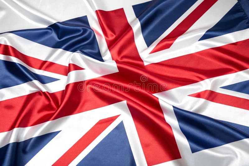 Great Britain Silk or Satin Flag Stock Illustration - Illustration of ...