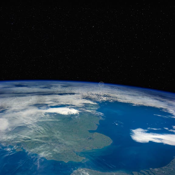Great Britain from space stock image. Image of nasa - 223192355