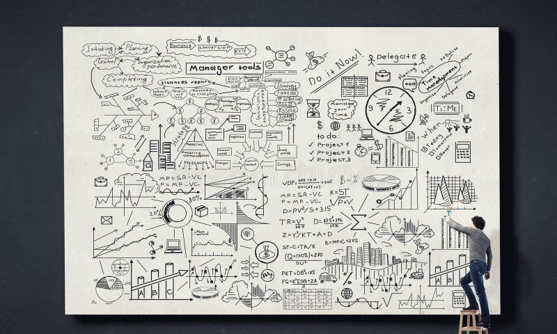 Great business strategy stock image. Image of drawing - 61464265