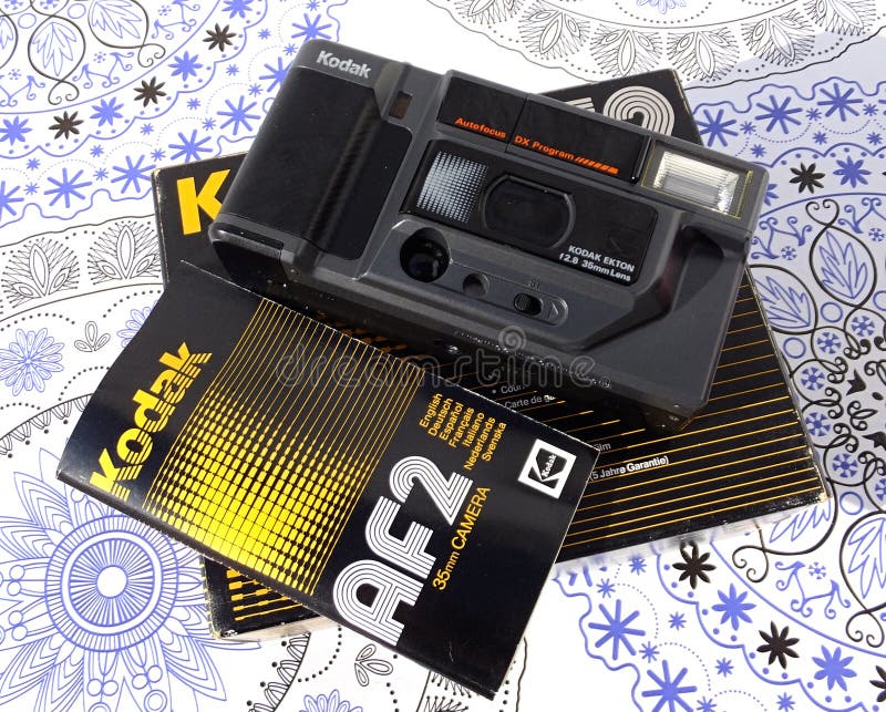 Kodak AF 2 Vintage 35mm Camera Editorial Image - Image of modern, 35mm ...