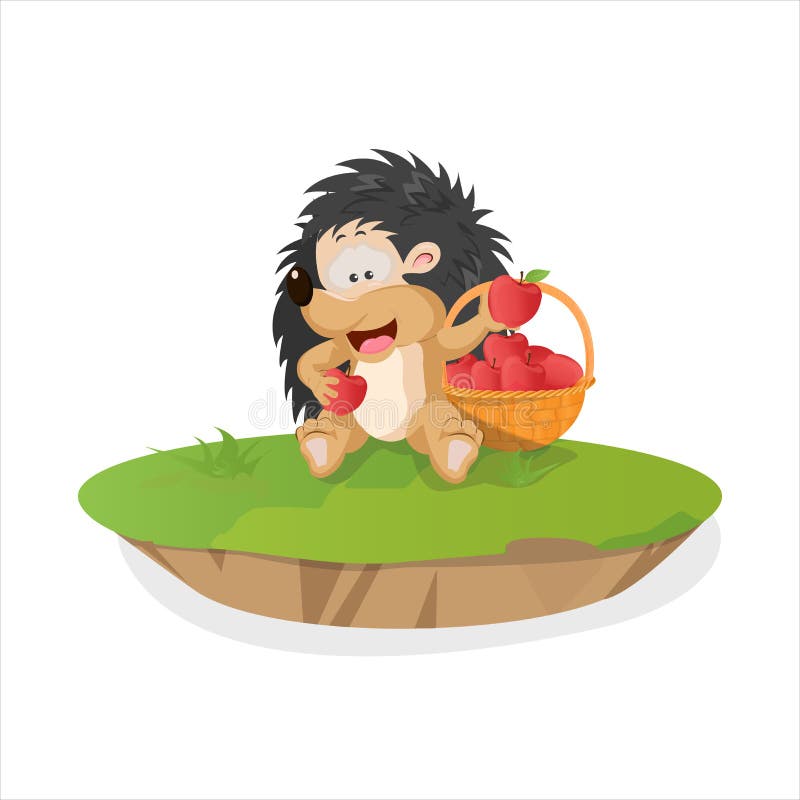 Hedgehog Eating Stock Illustrations – 212 Hedgehog Eating Stock ...