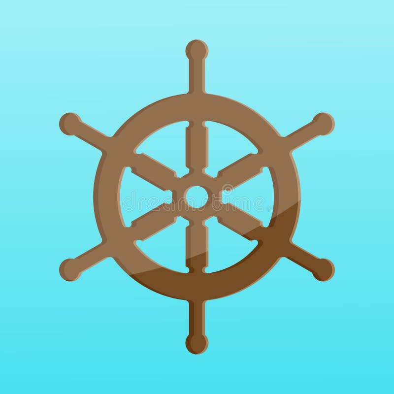 Great cartoon Ship wheel stock illustration. Illustration of people ...