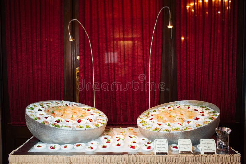 Great catering stock image. Image of decorated, burger - 98797651