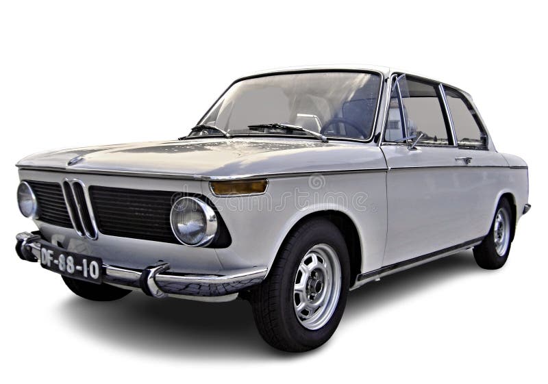 Classic BMW 1802 in white editorial stock image. Image of generation ...