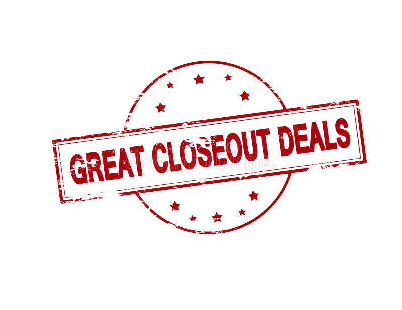 Great closeout deals stock illustration. Illustration of agreement ...