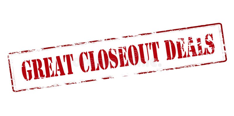 Closeout deals stock illustration. Illustration of sign - 92111000