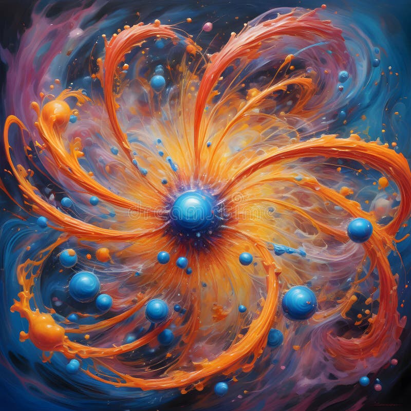 Great Colorful Particles, Ai-generatet Stock Illustration ...