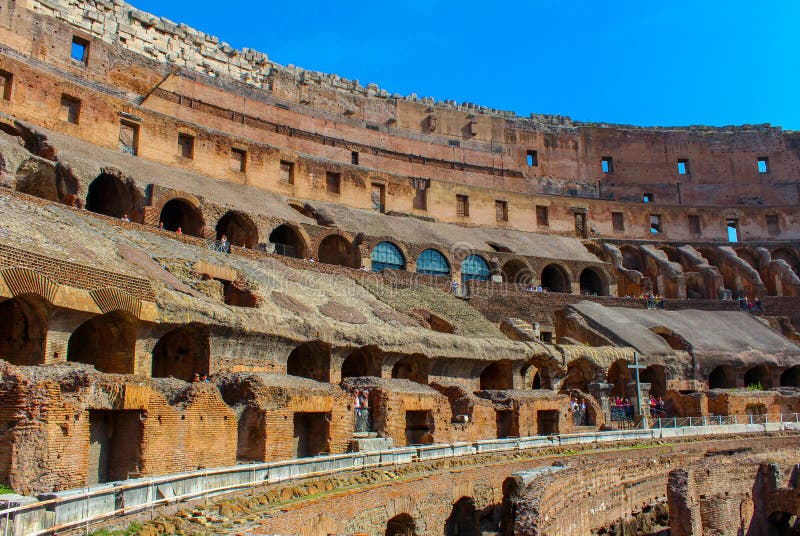 Great Colosseum, Rome, Italy Stock Image - Image of remains, landmark ...