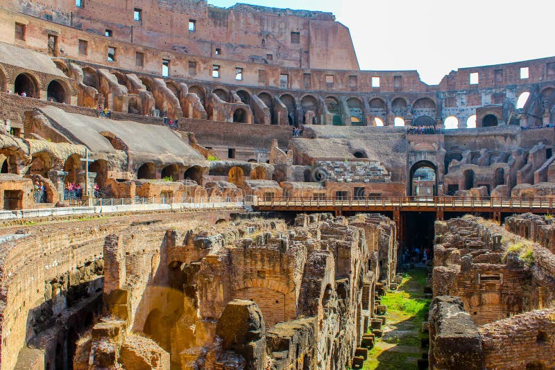 Great Colosseum, Rome, Italy Stock Image - Image of europe, history ...