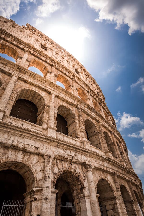 Great Colosseum in Rome stock photo. Image of landmark - 61083526