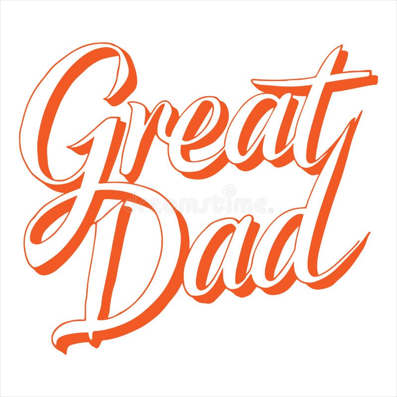 Great Dad 0007 File stock vector. Illustration of goals - 325191366