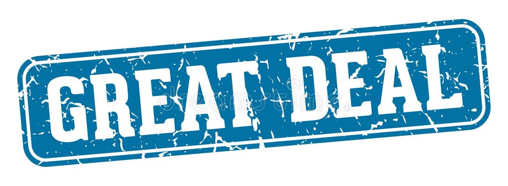 Great Deal Rectangular Sign. Great Deal Stamp Stock Vector ...