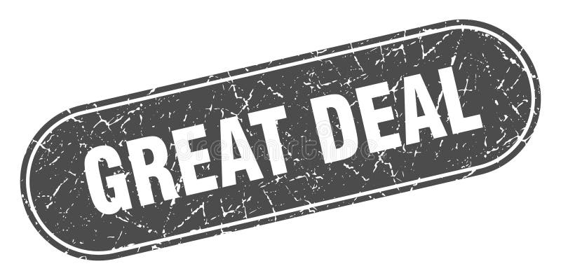 Great Deal Sign. Great Deal Grunge Stamp Stock Vector - Illustration of ...