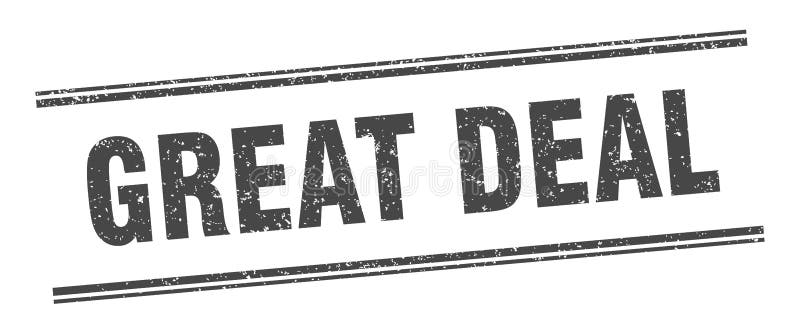 Great Deal Stamp. Great Deal Square Grunge Sign Stock Vector ...
