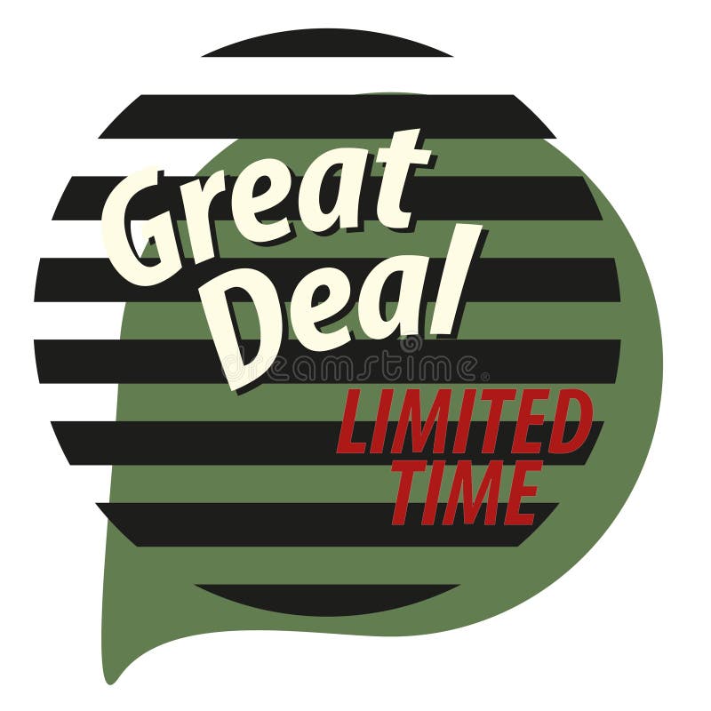 Great Deals Sign Illustration Design Vector EPS 10. Stock Vector ...