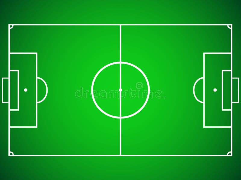 Great Design of the Shape of the Football Field Stock Vector ...