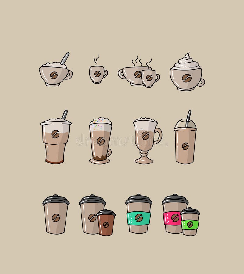 Great Designed Coffee Vectors Stock Vector - Illustration of restaurant ...
