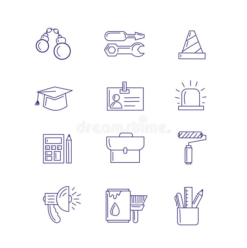 Great designed work icons stock vector. Illustration of partners - 78273013