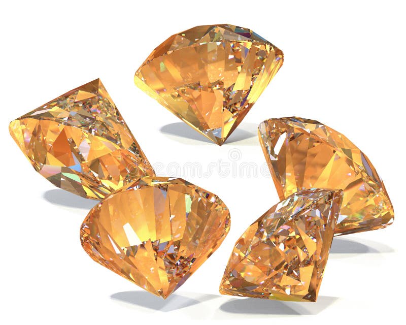 Great Diamonds 3d Rendering Stock Illustration - Illustration of rich ...