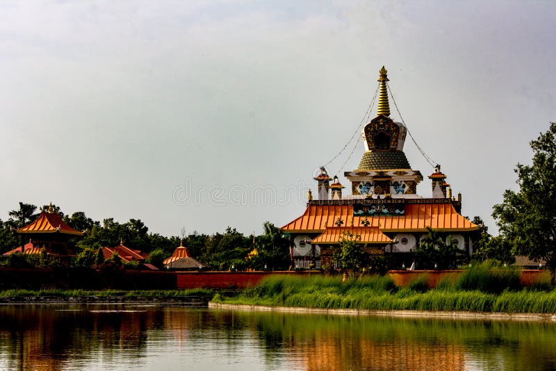 German Monastery: the Lotus Stupa Stock Image - Image of monastery ...